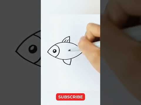 Fish drawing easy | How to draw fish 🐠 #drawing #art #shorts