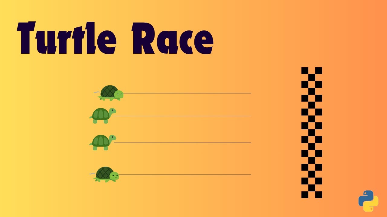 Beginner Python Turtle Game | Learn Python Visually