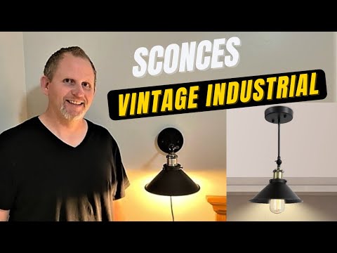 Industrial Sconce Lights Unboxing Installation & Reviewing