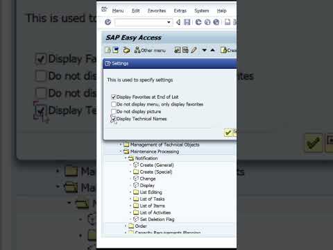 How to show the Technical Names/Transaction Codes along with transaction descriptions