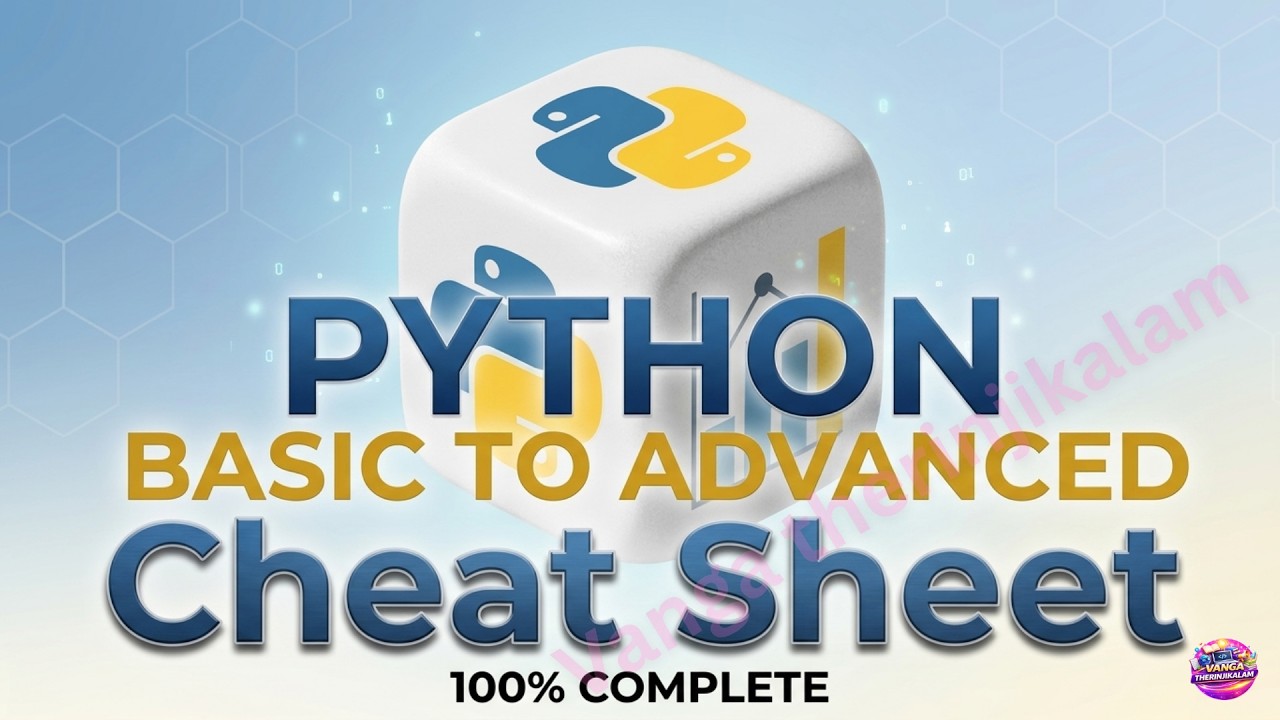 Python Cheat Sheet || Basic to Advanced || Ultimate Python Cheat Sheet for Beginners to Advanced