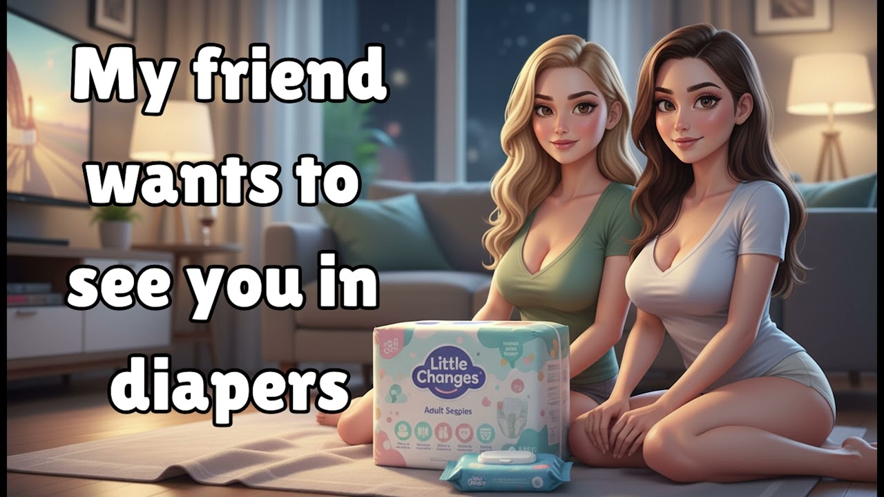 Your girlfriend and her best friend diaper you (The Youtube Ad part 3)