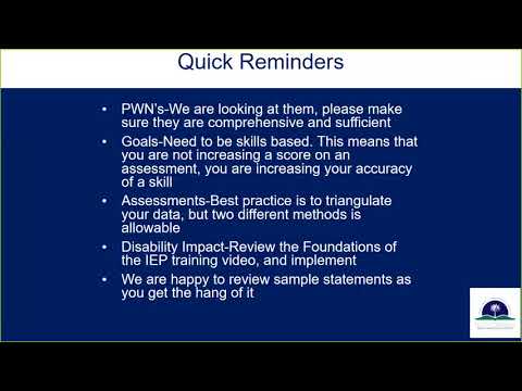 January 2018 Monthly Special Education Coordinator Webinar
