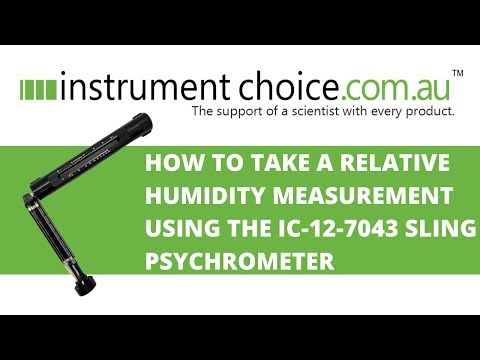 How to Take a Relative Humidity Measurement Using the IC-12-7043 Sling Psychrometer