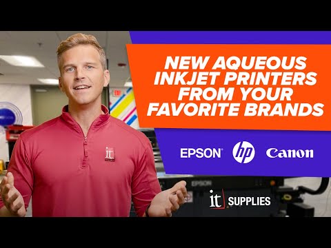 2021 Lineup of New Aqueous Inkjet Printers from EPSON, HP and CANON