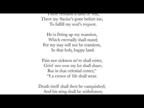 German Baptists Sing In the Christian's Home in Glory, Hymn #451