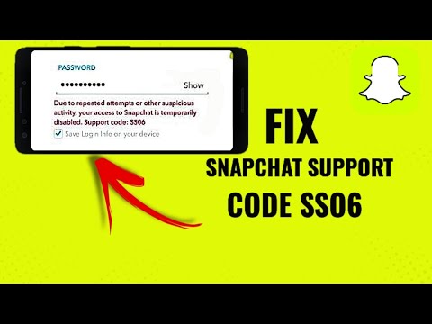 How To Fix Snapchat Support Code SS06 | snapchat ss06