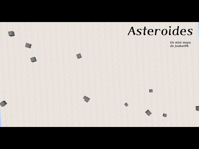 Asteroids, si enserio Minecraft Map