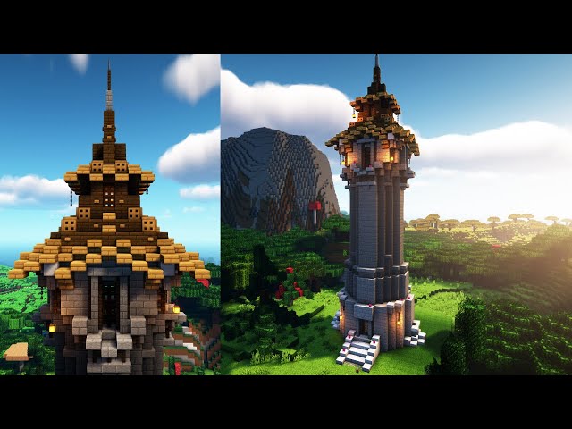 How to build a medieval Tower Minecraft Map