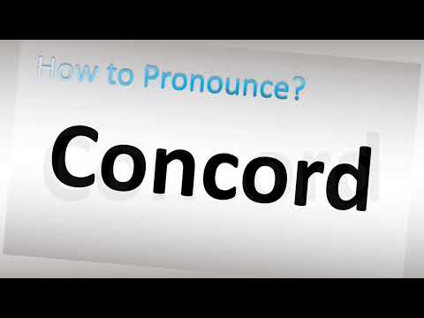 How to Pronounce Concord