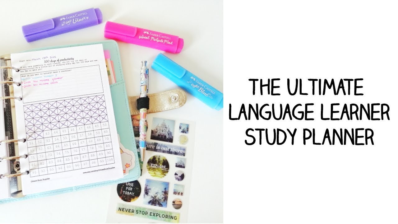 The Ultimate Language Learner Study Planner!