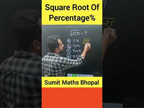Square root Of Percentage 💯 #shorts #percentage #square_root #maths