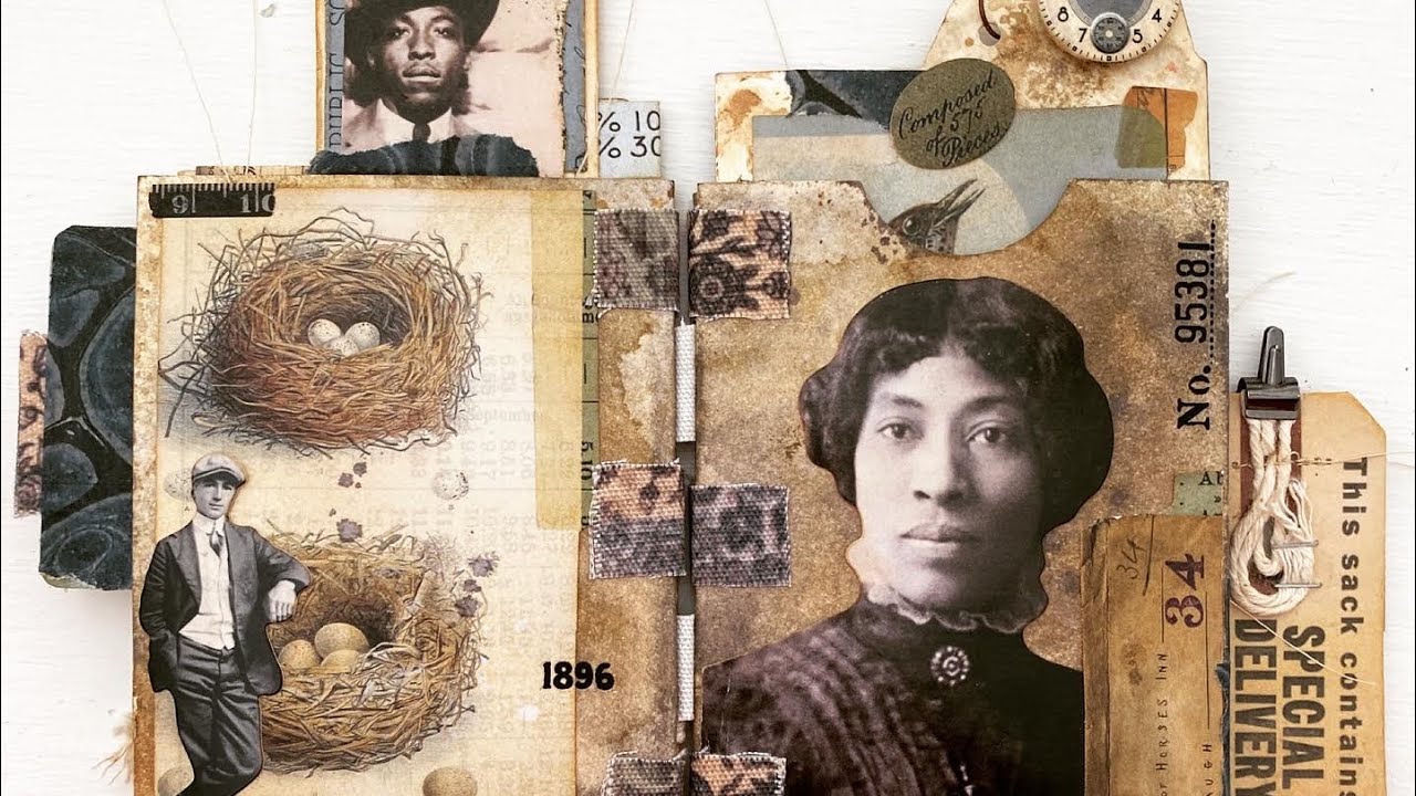 Mini Book | Tim Holtz idea-ology 2022 | Tab Binding (Flip Through)