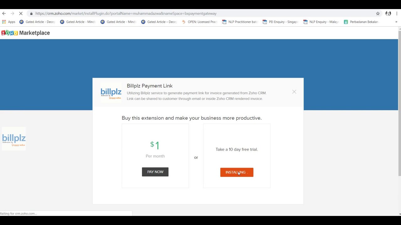 Billplz Extension Functional Video