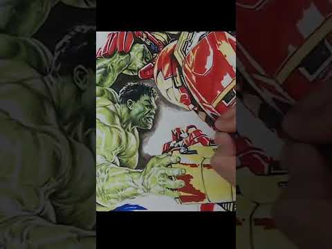 #Hulk #Hulkbuster #Drawing #shorts #Painting