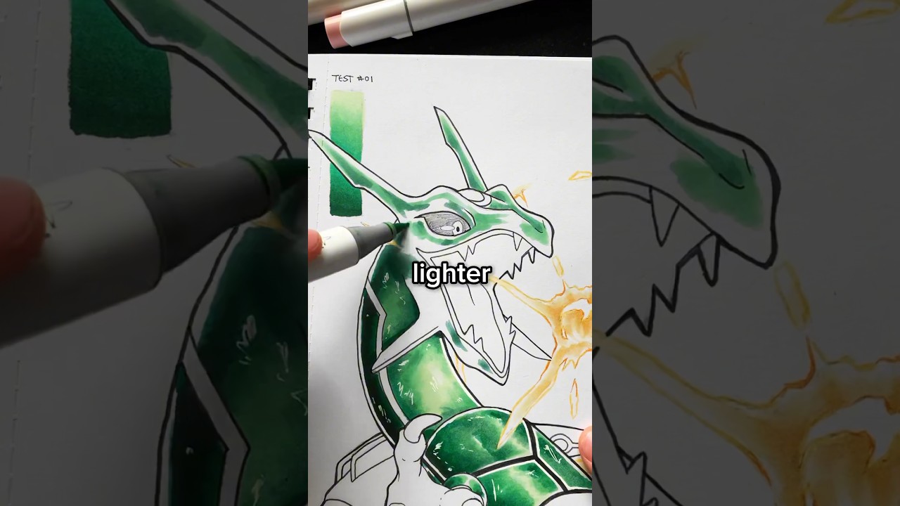 How to BLEND Markers… ✍🏻🐉 #arttutorial
