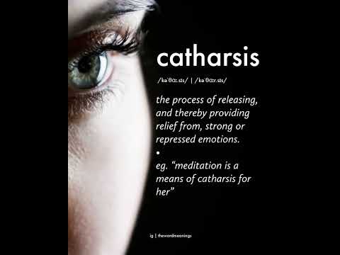 Word of the day : catharsis | @thewordmeanings #britishenglish #englishgrammar #inglesonline