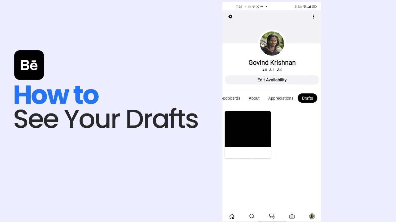 How to See Your Drafts on Behance [easy]