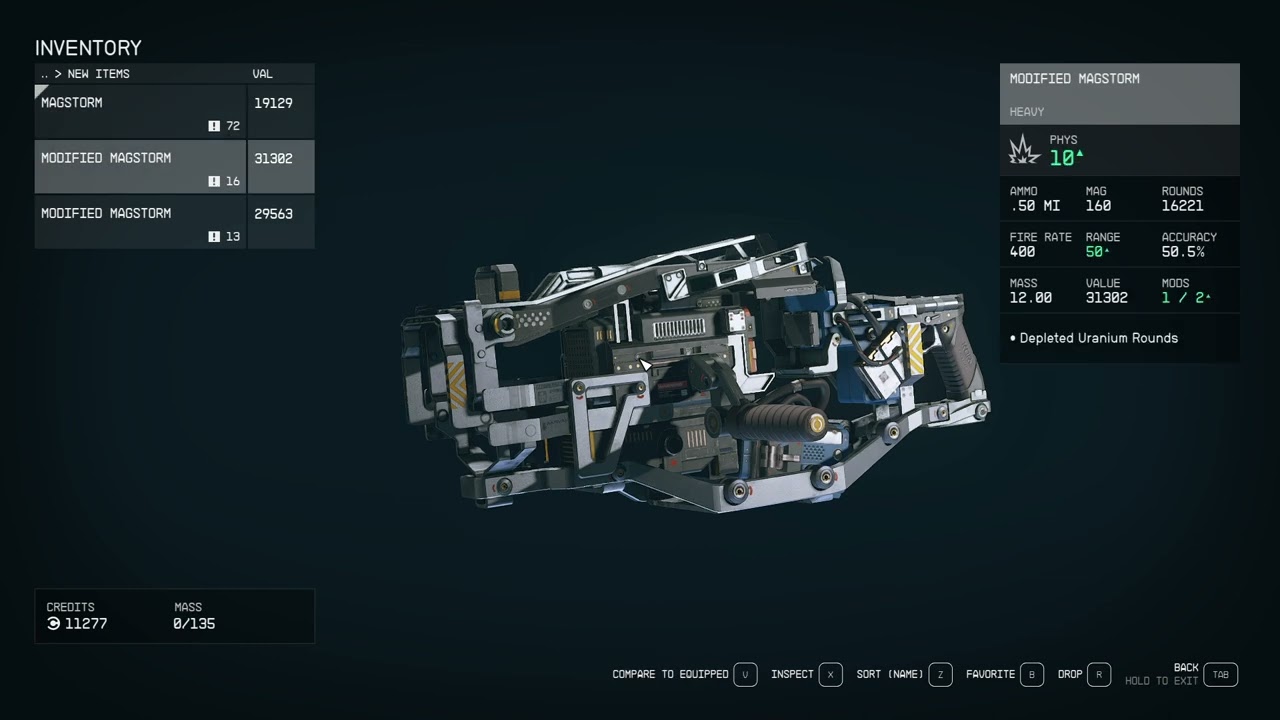 Starfield MagStorm Weapon Console Command Code