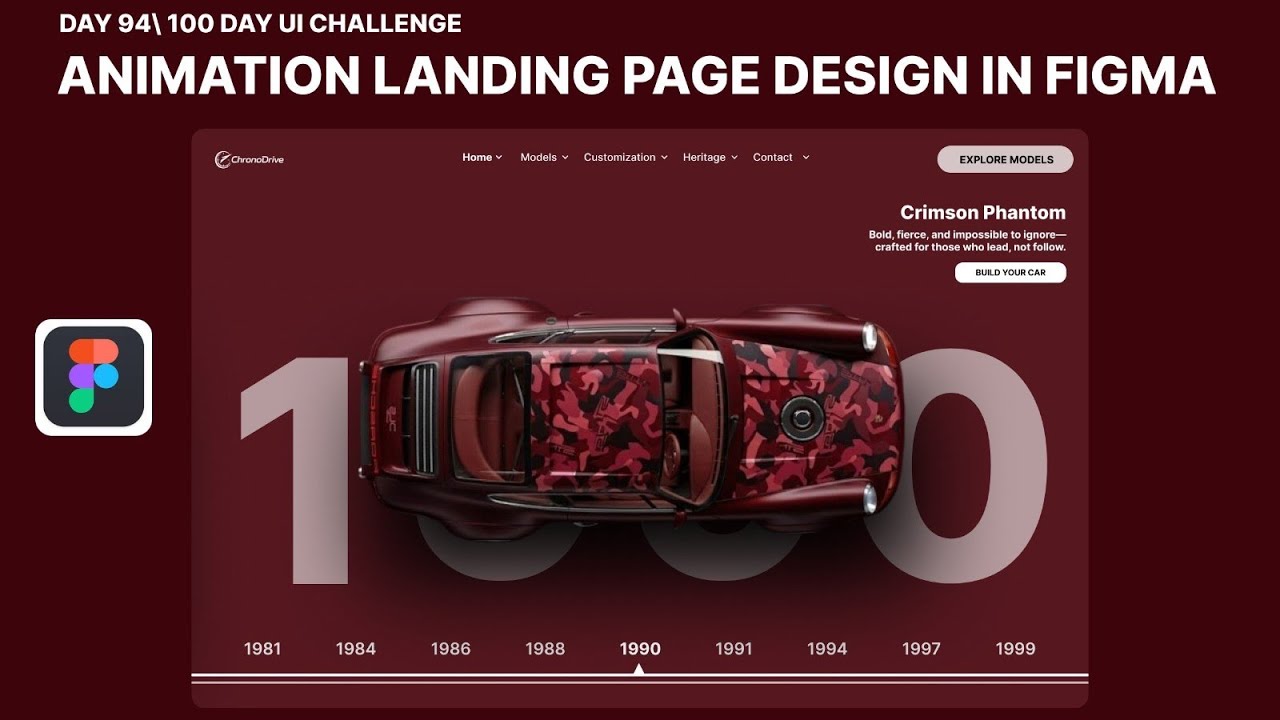 Animation Landing Page Design in Figma 🔥 | Full UI/UX Tutorial | Day 94 Challenge