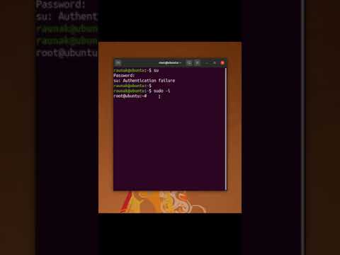 Basic Linux Commands - Root login in Ubuntu Linux using terminal