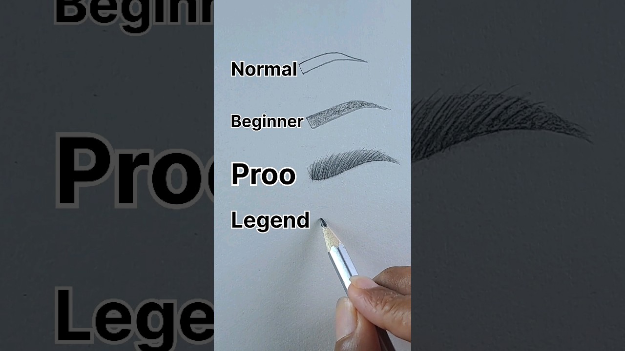 How to draw eyebrow 😳😳 #shorts