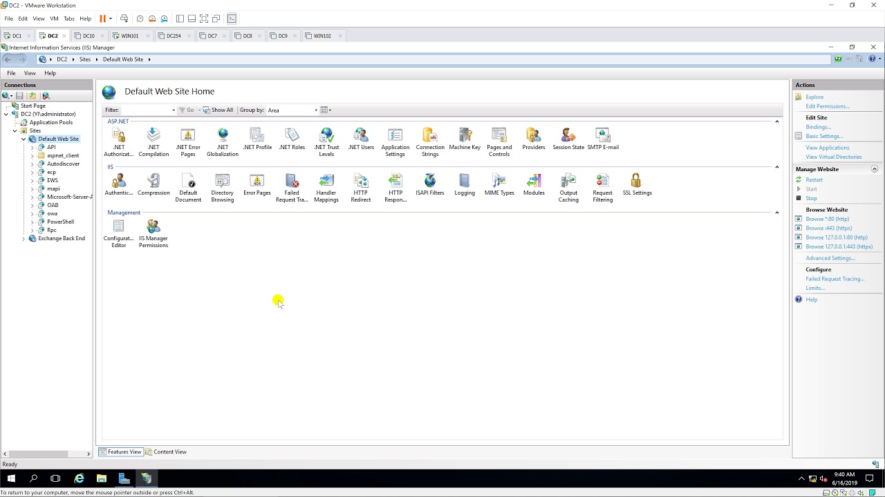 Configure http to https redirection for Outlook on the web in Exchange Server 2019