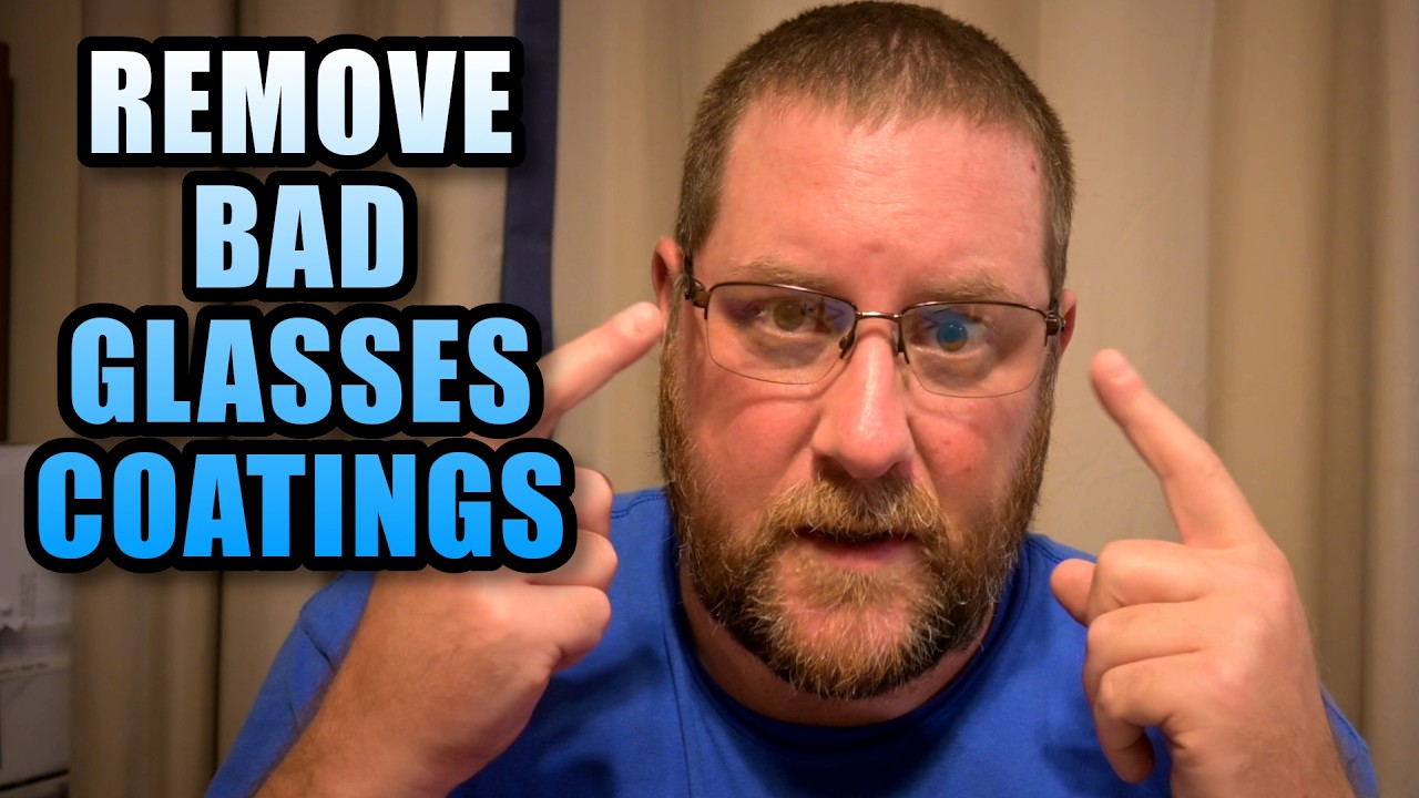 Easier than I thought: how to remove the anti-reflective coating on glass prescription lenses