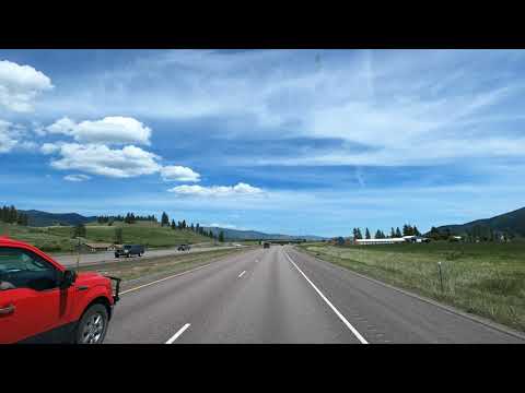 4K Driving from Alberton to Missoula, Montana