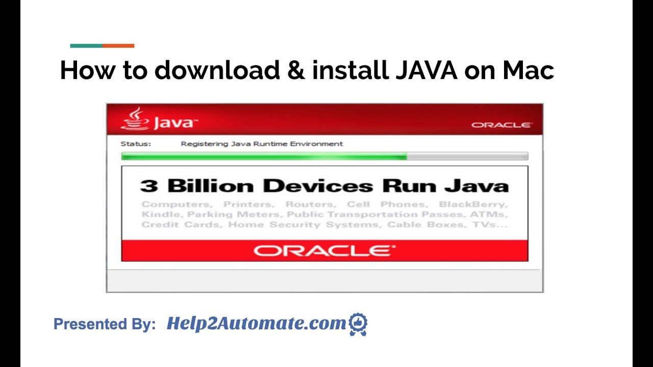 How to install Java JDK on Mac OS X