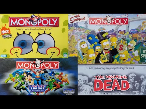 Board Game Archaeology #24 Monopoly: Part 2 of 2 Variant Showcase by Parker Brothers & Unaffiliated