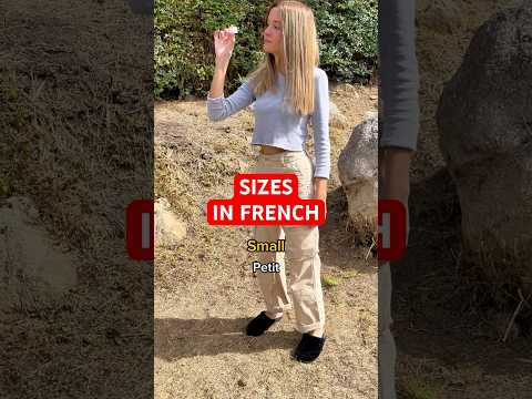 Sizes in FRENCH! #learnfrench #french #frenchlanguage #frenchforbeginner #france