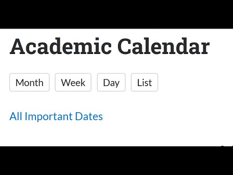 GHC's Academic Calendar - term beginning and end dates, etc.