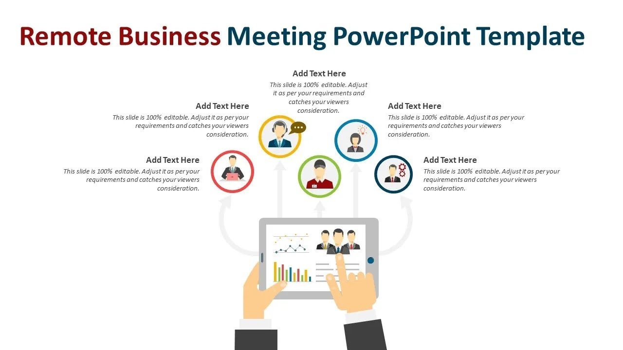 Remote Business Meeting PowerPoint Template | Kridha Graphics