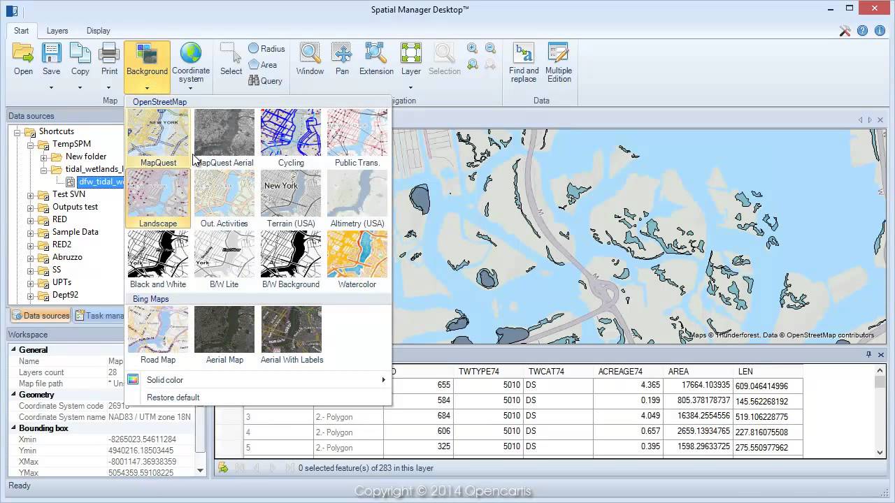 Separate layers to discriminate data - Spatial Manager™ (SR)