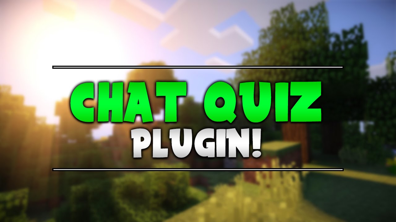 CHAT QUIZ! | Minecraft Plugin Tutorial