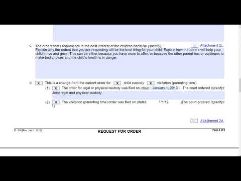 FL-300 Request for Orders