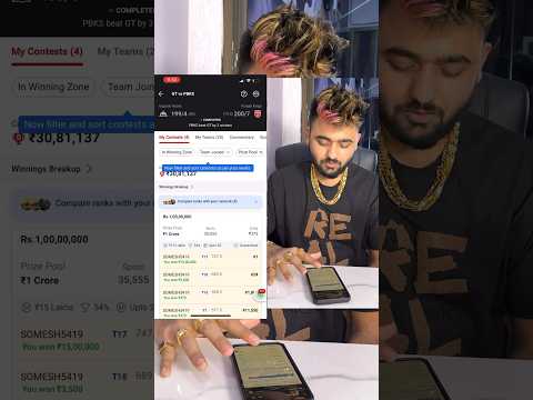 3Crore winning in IPL 2024 on #dream11