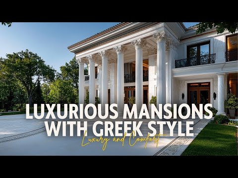 Luxurious Mansions with Greek Style Design Columns