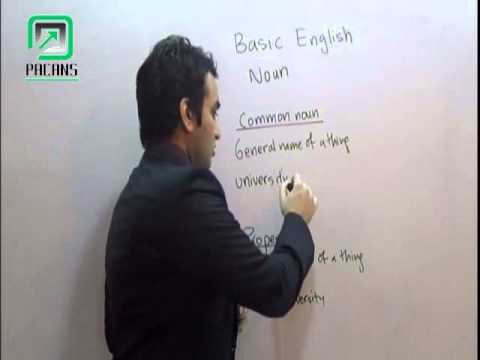 Basic English Course in Urdu/Hindi: Common/Proper nouns Canada Qualified
