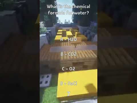 What is the chemical formula for water?