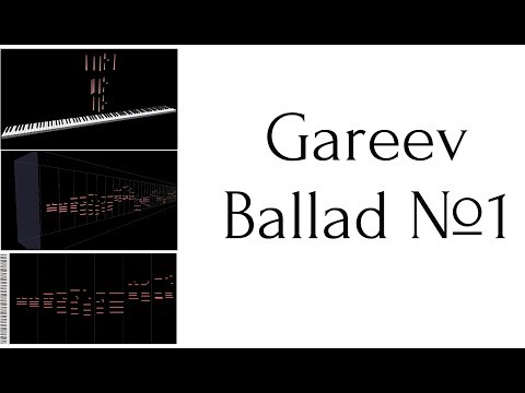 Gareev Artem - Ballad №1 (gis-moll) ICO №91 (With MIDITrail + Sheets)