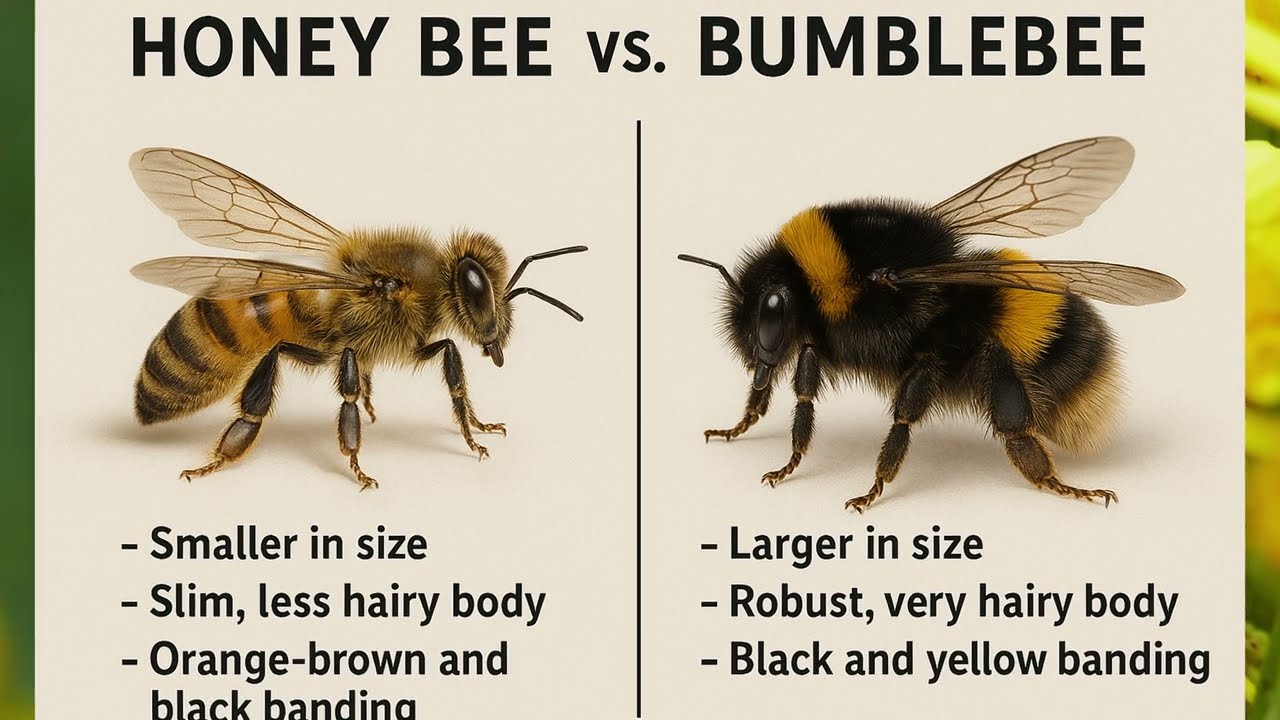 Meet the Bees: Honeybee vs Bumblebee