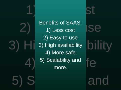 What is SAAS ? Software as a service
