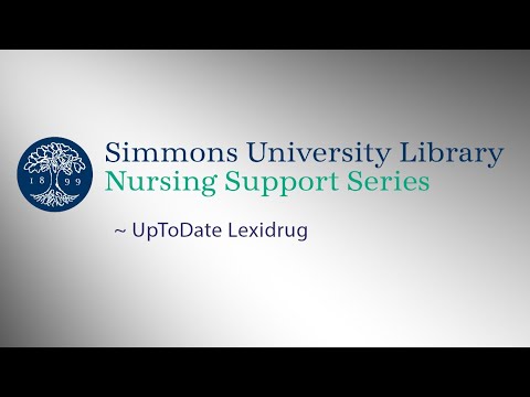 UpToDate Lexidrug (Formerly LexiComp)