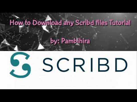 How To Download Files in Scribd for Free🙂