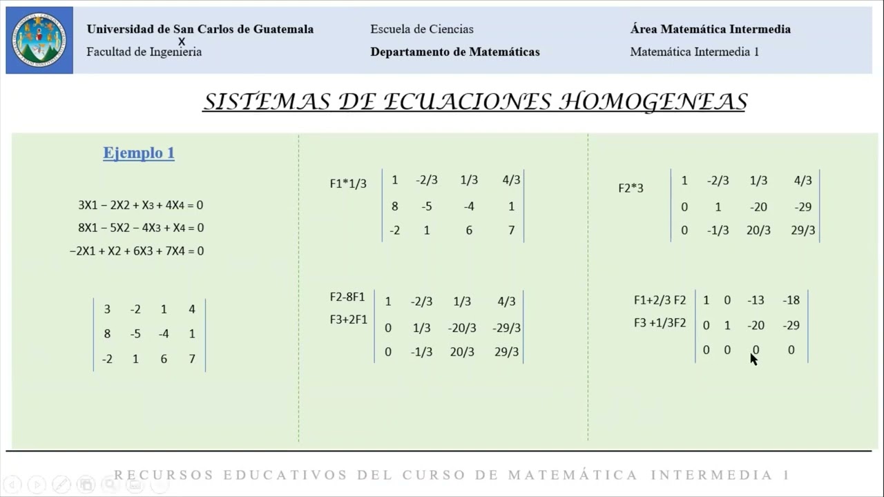 Departamento de Matemática - FIUSAC