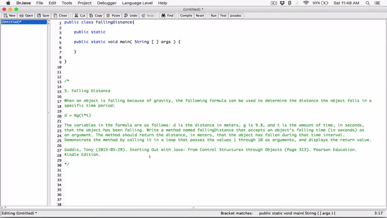5.5. Falling Distance - Java