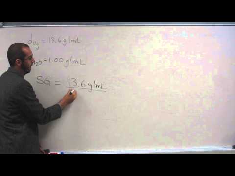 Calculate Specific Gravity From Density 001