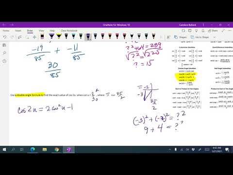 Using the double angle formula to find exact value